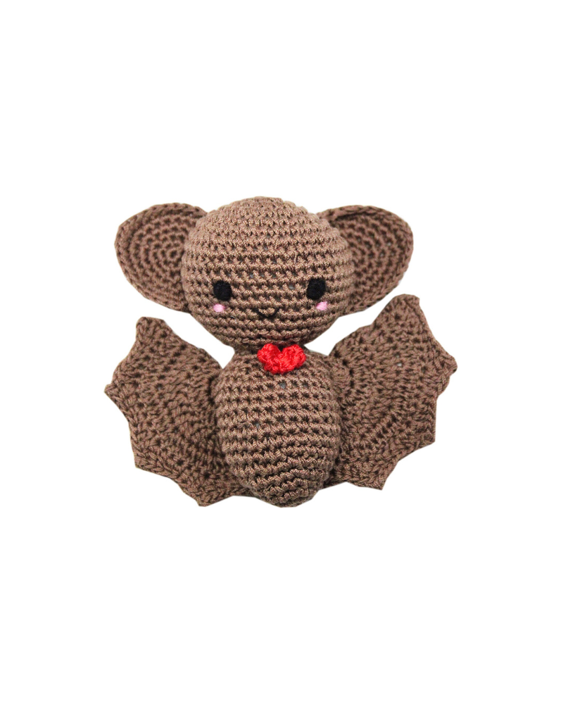 KNIT KNACKS | Barney the Bat Cotton Knit Dog Toy | DOG & CO.