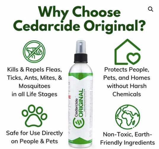 CEDARCIDE | Cedarcide Original Natural Bug & Tick Spray | DOG & CO.