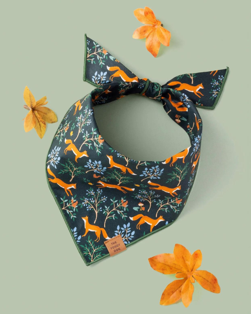 Woodland Fox Dog Bandana (Made in the USA) | DOG & CO.