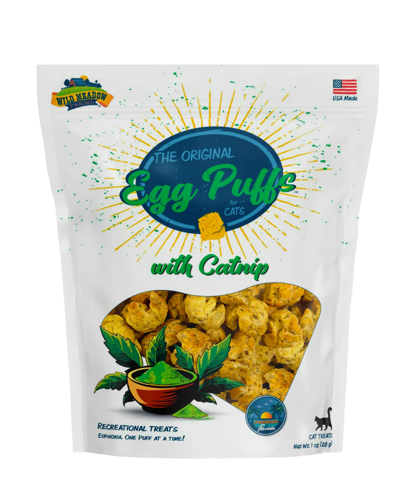 WILD MEADOW | Egg Puffs Cat Treats with Catnip (Made in the USA) | DOG ...