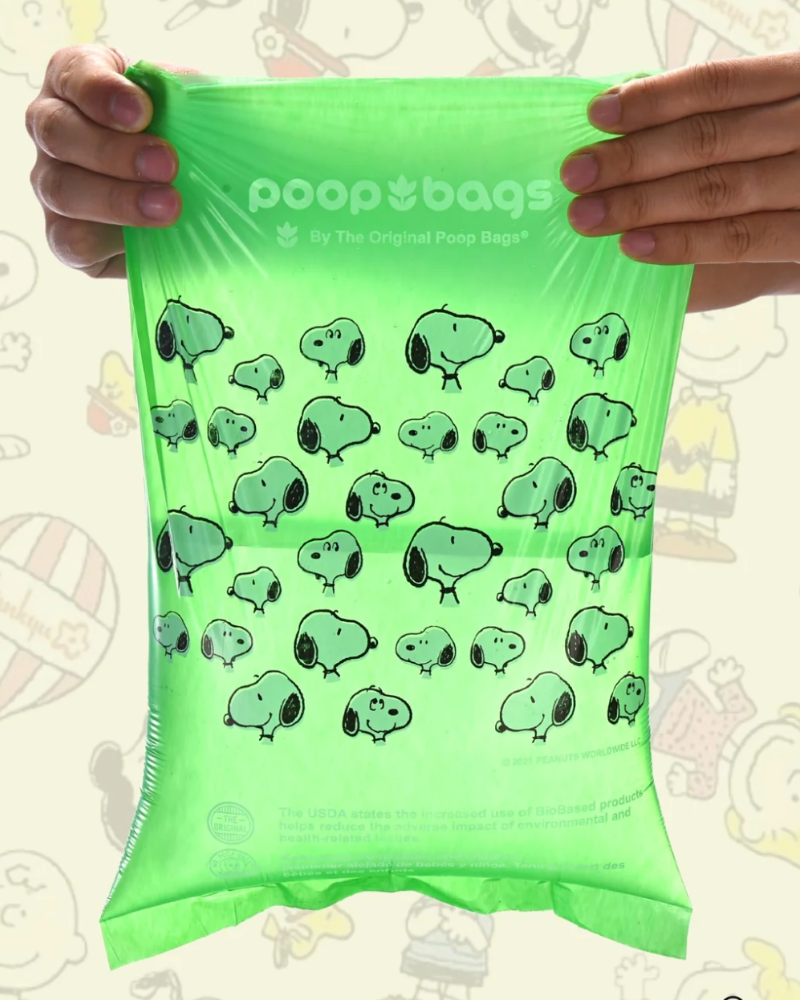 POOP BAGS | Unscented Peanuts Poo Bags (8 Rolls) | DOG & CO.
