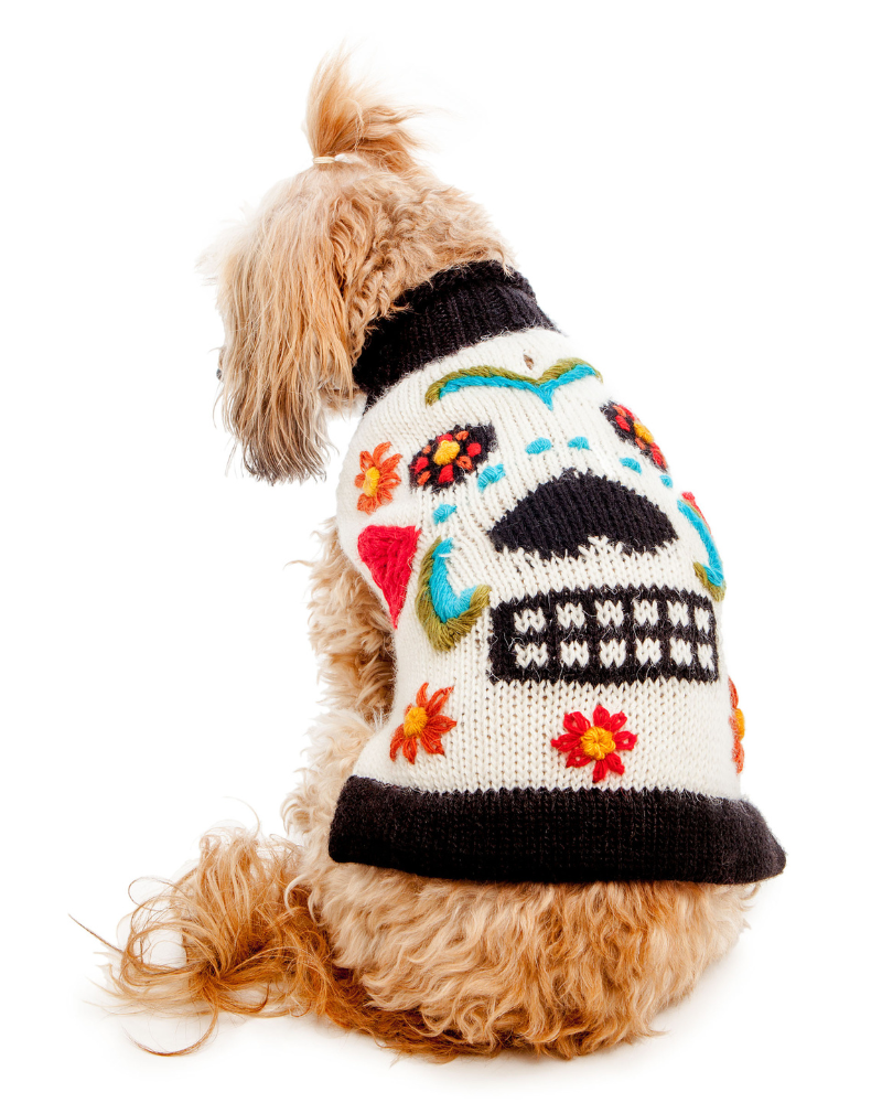 PERUVIAN KNITS | Day of the Dead Hand Knit Dog Sweater | DOG & CO.