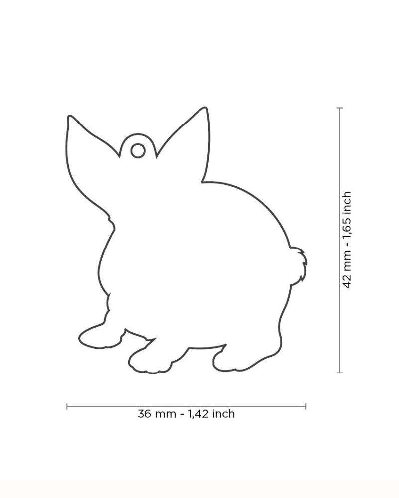 MY FAMILY | White Rabbit Custom Pet ID Tag | DOG & CO.