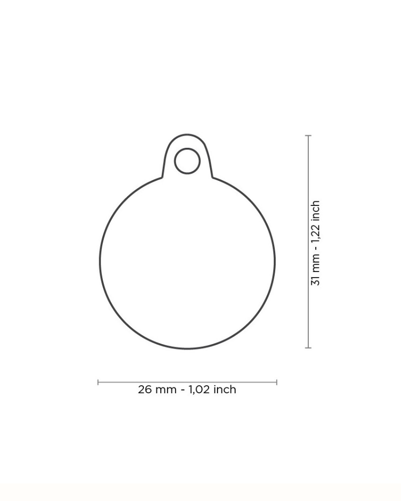 MY FAMILY | Handmade Circle Tag in Daffodil Yellow Custom Pet ID Tag ...