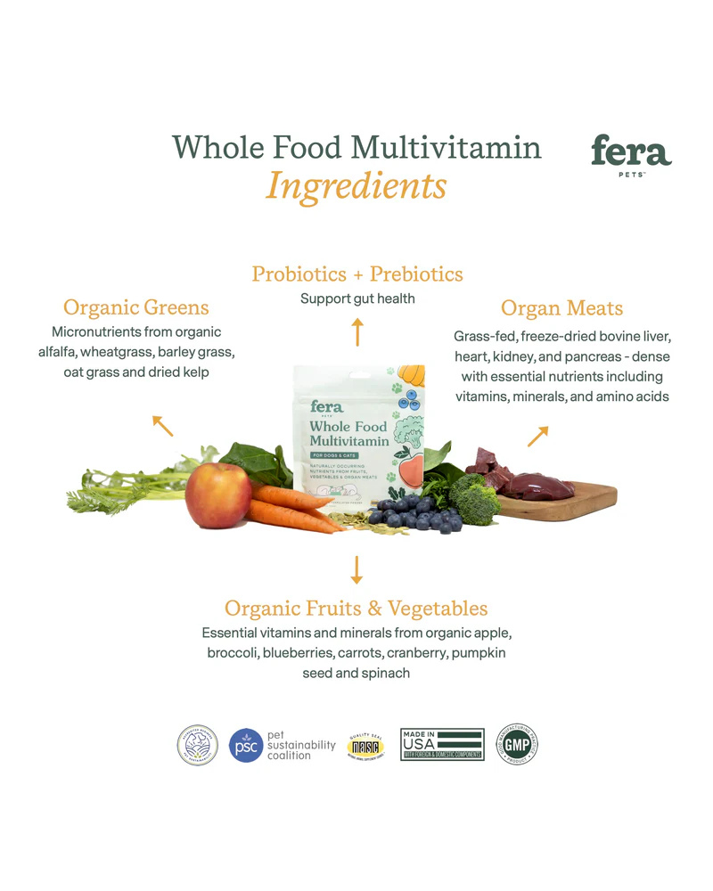 FERA PETS | Whole Food Multivitamin Topper for Dogs & Cats | DOG & CO.