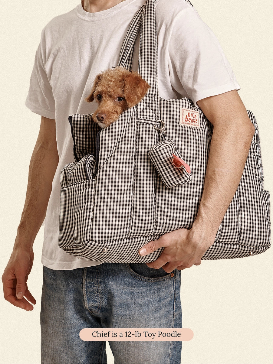 LITTLE BEAST | The Little Beast Dog Carrier in Noir | DOG & CO.
