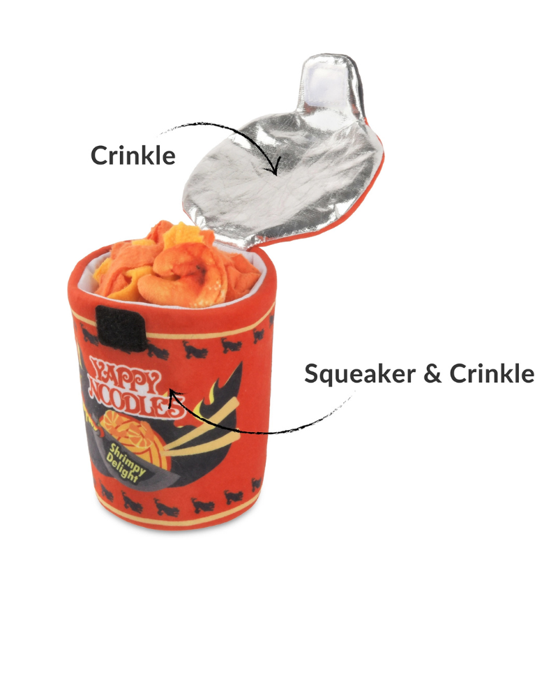 P.L.A.Y. | Slurp It Up Interactive Noodles Plush Dog Toy | DOG & CO.
