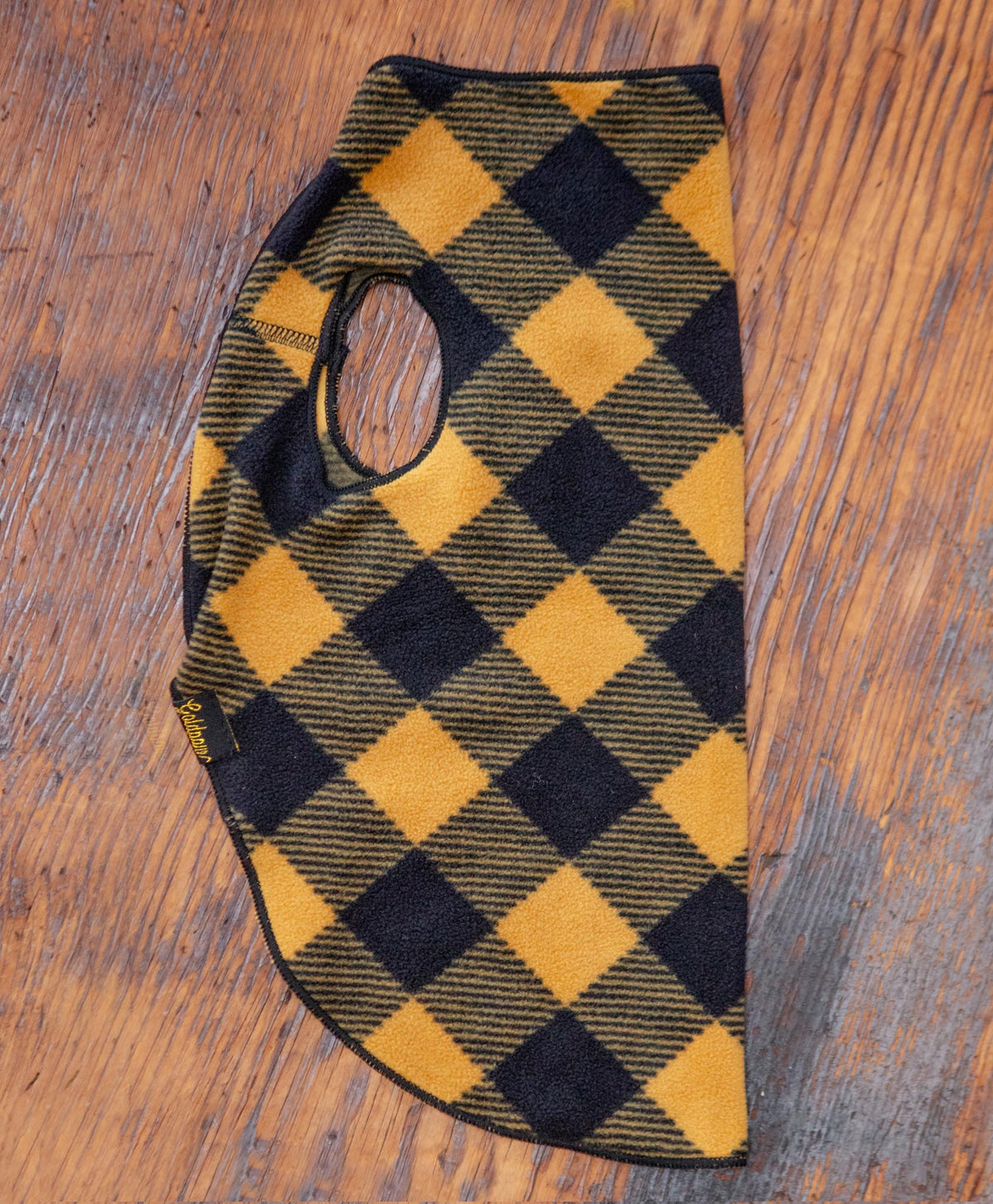 GOLD PAW | Stretch Fleece Pullover in Yellow Buffalo Plaid | DOG & CO.
