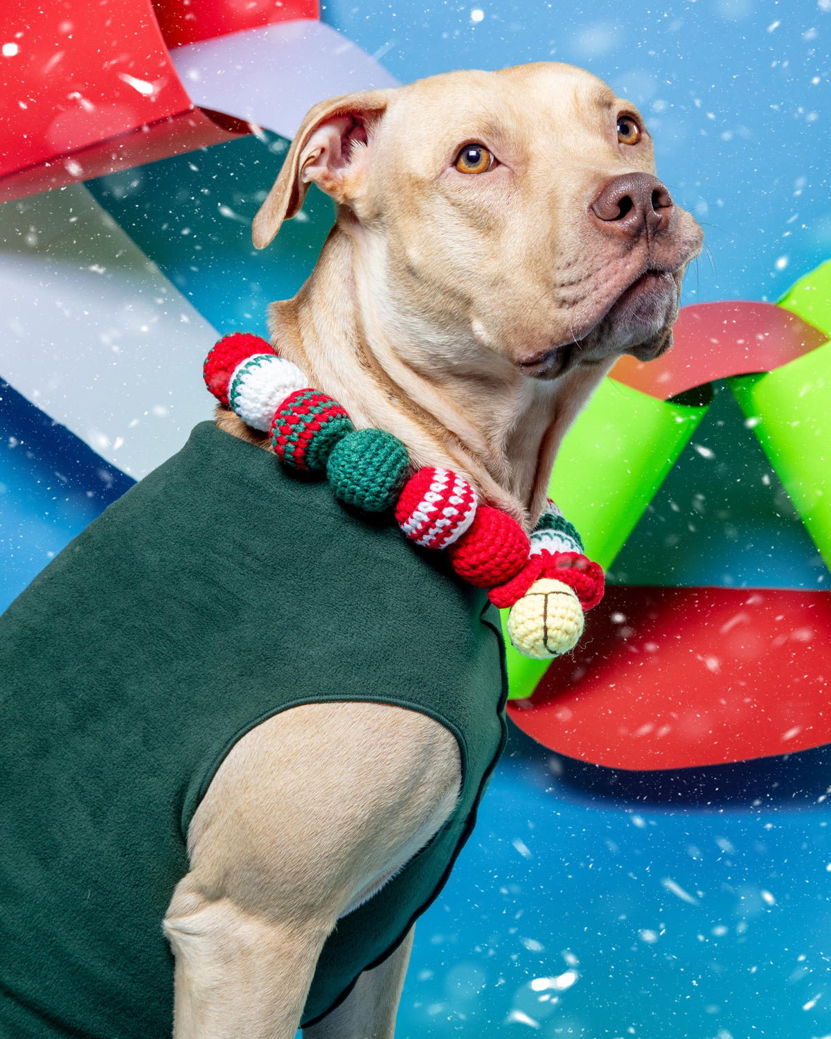 FLUFFY JOY | Christmas Ornament Collar Crochet Pet Bandana | DOG & CO.