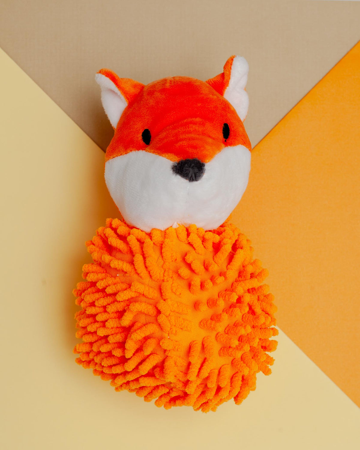 FOU FOU BRAND | Fox Squeaky Spiker 2-in-1 Dog Toy | DOG & CO.
