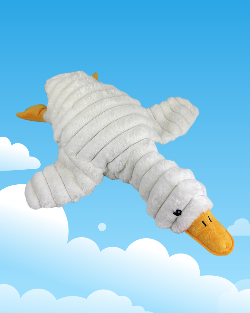 PET LOU | Gus the Goose Plush Squeaky Dog Toy | DOG & CO.