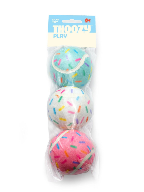 THOOZY PET | Sprinkle Tennis Ball 3-Pack for Dogs | DOG & CO.