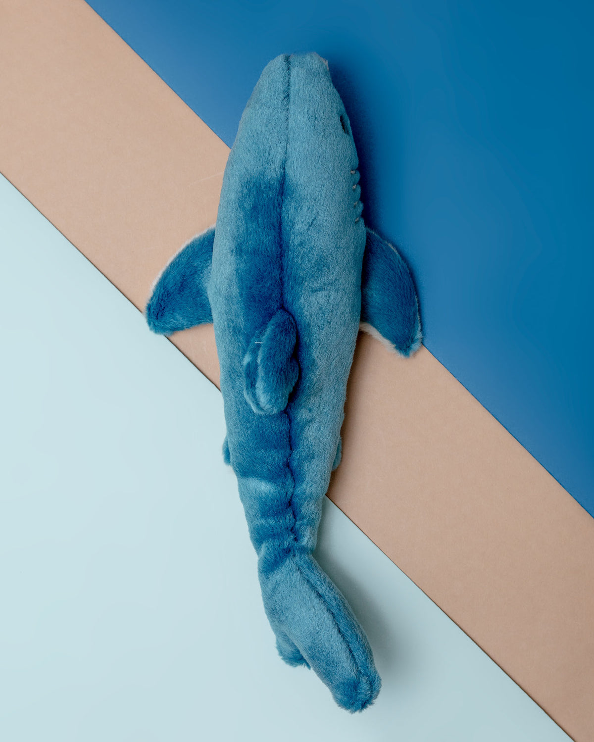 FLUFF & TUFF | Tank the Shark Plush Squeaky Dog Toy | DOG & CO.