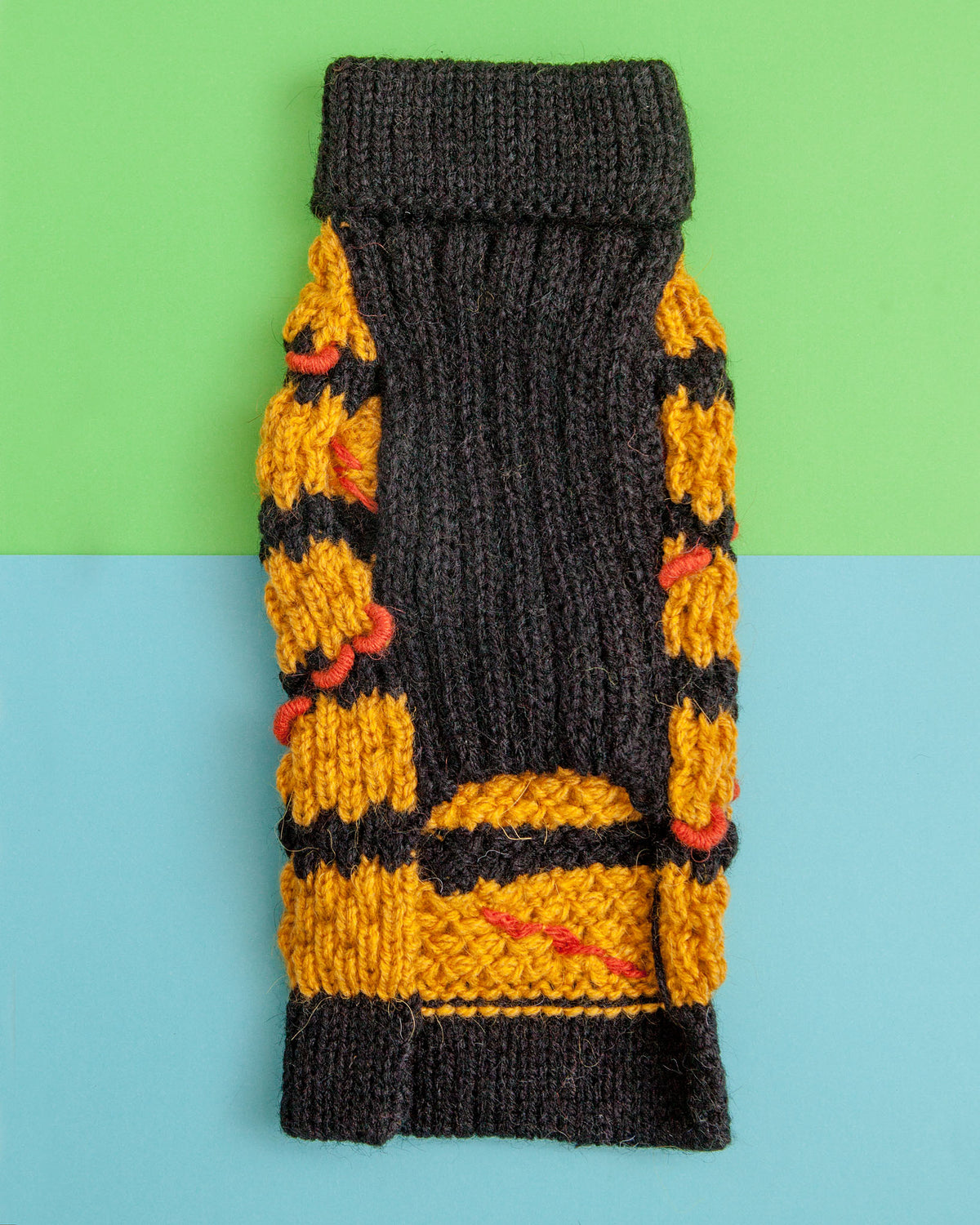 Buzz Off! Bumble Bee Hive Hand-Knit Sweater (FINAL SALE) | DOG & CO.