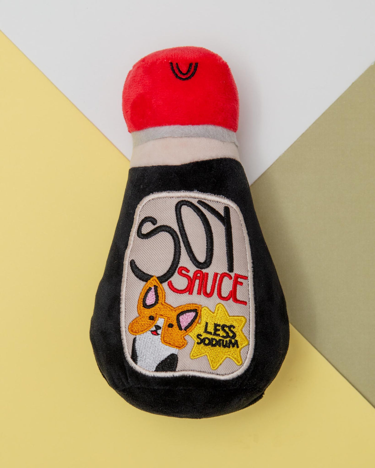 WOLF & CO | Bottle Of Soy Sauce Squeaky Plush Dog Toy (Made in the USA ...