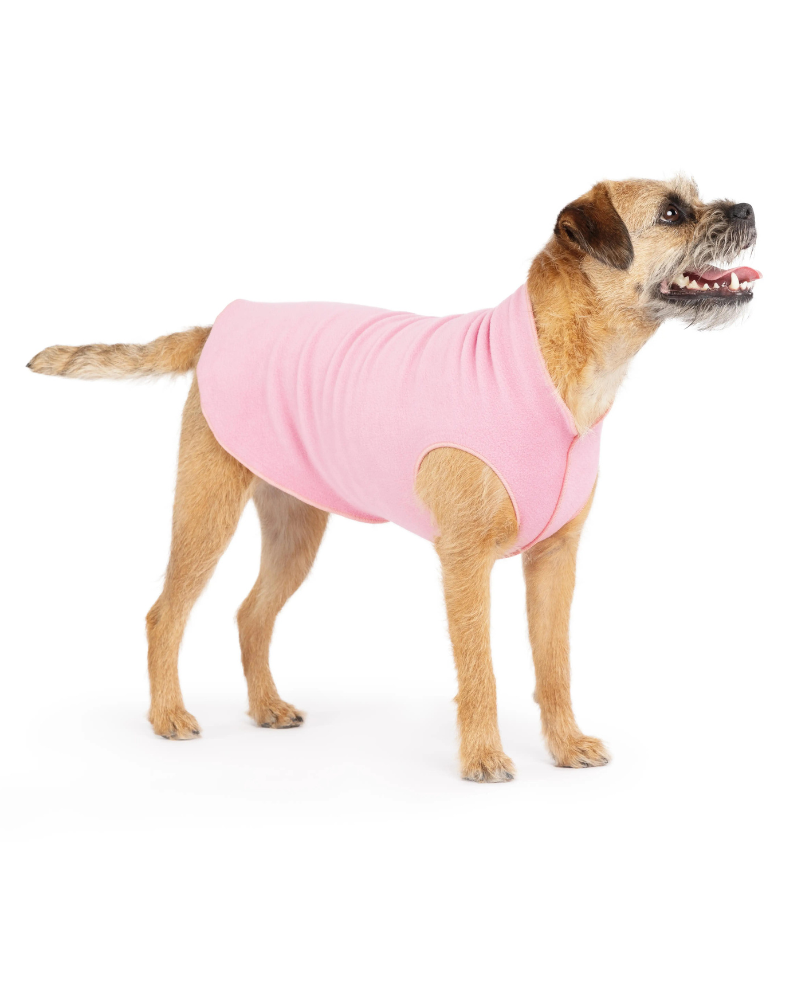GOLD PAW | Stretch Fleece in Rose Pink | DOG & CO.