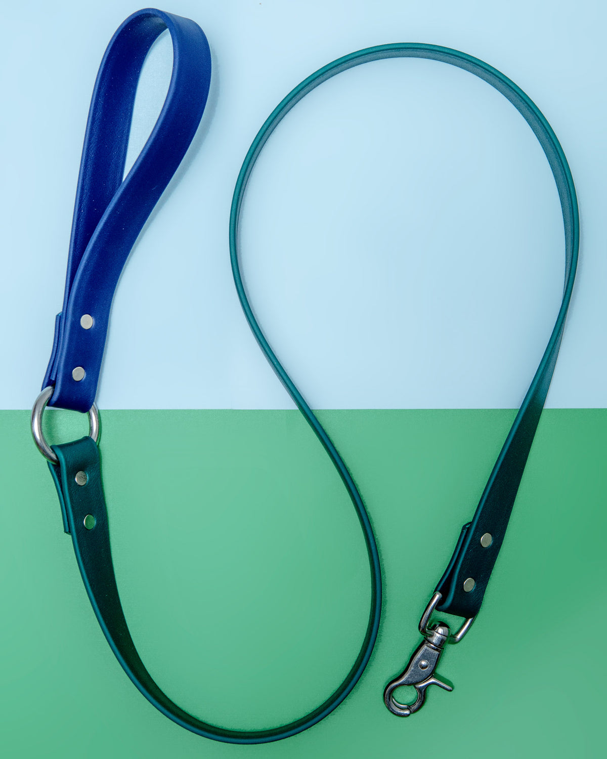 DOG & CO. | City Leash in Hunter Green + Navy | DOG & CO.