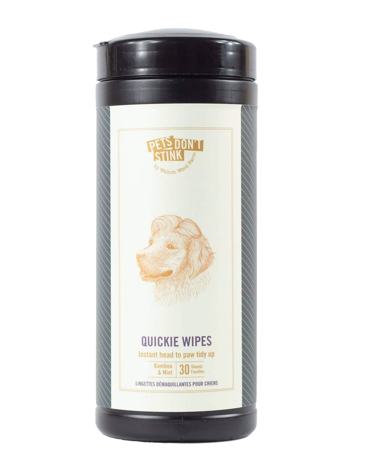 PETS DON'T STINK | Quickie Dog Wipes (Made in the USA) | DOG & CO.
